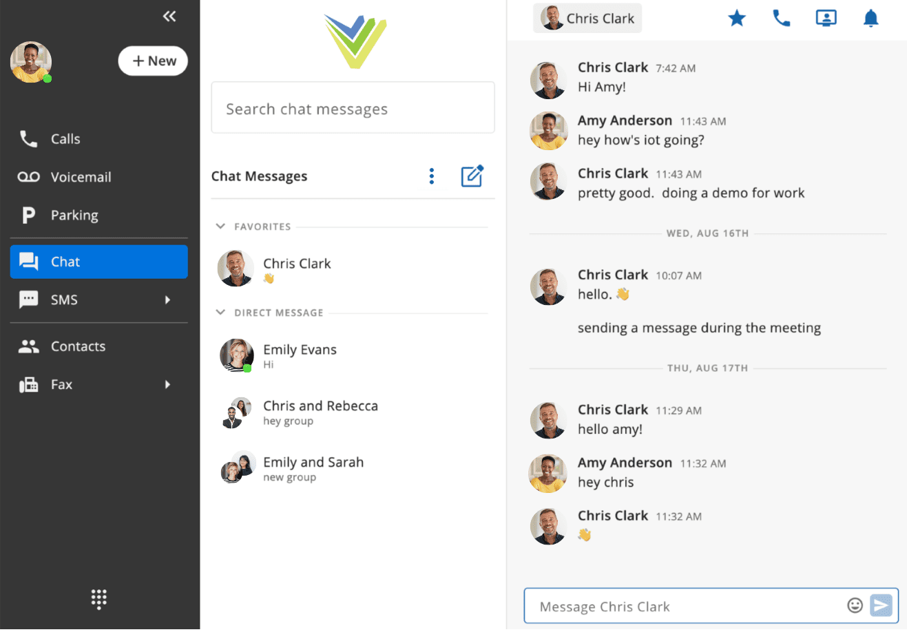 Chat and Meetings | VisionQuest Technology